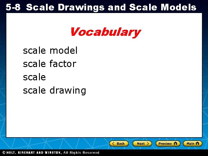 5 8 Scale Drawings and Scale Models California
