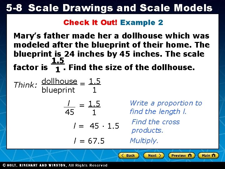 5 8 Scale Drawings and Scale Models California