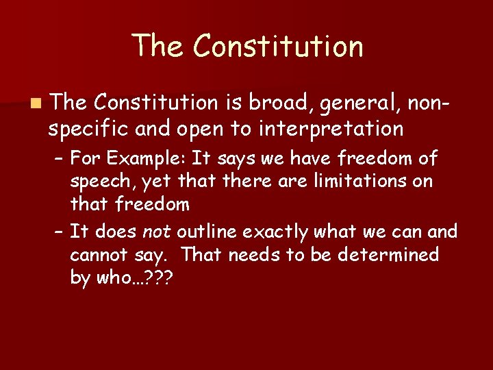 The Constitution Includes the Bill of Rights Get