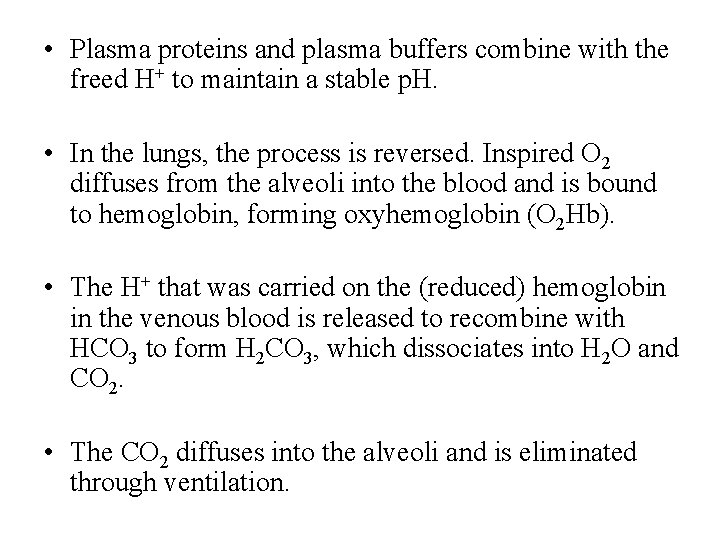 Blood Gases p H and Buffer system Introduction