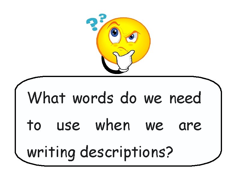 We are learning about story settings so that