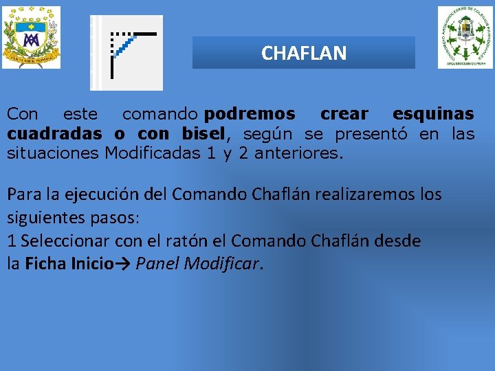 SITUACIONES PRESENTADAS CHAFLAN Con este comando podremos crear