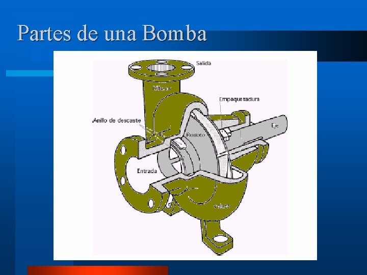 Partes de una Bomba Impulsores Impulsor abierto Impulsor