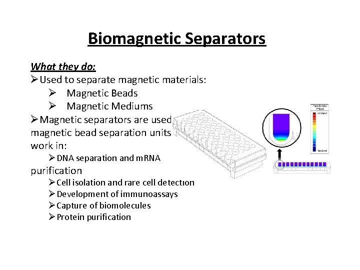 University of MassachusettsLowell Introduction to Biosensors Magnetic Bead