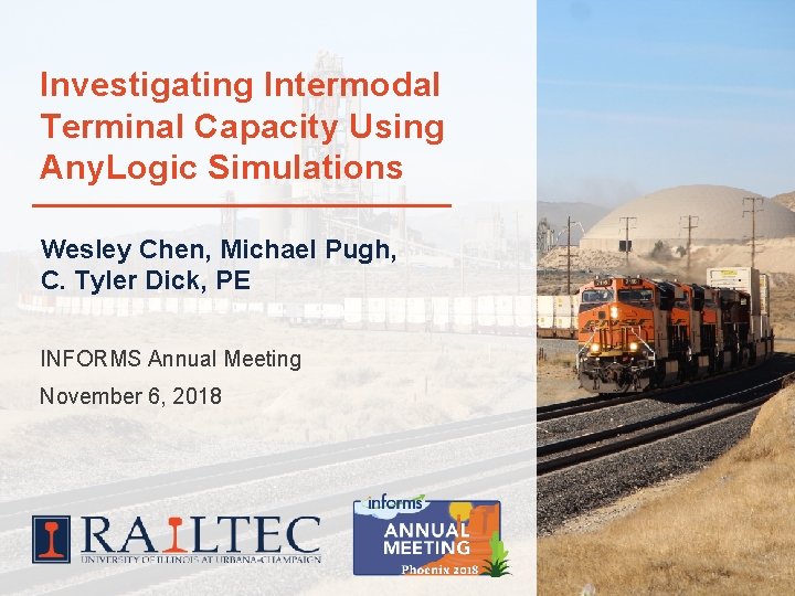 Investigating Intermodal Terminal Capacity Using Any Logic Simulations