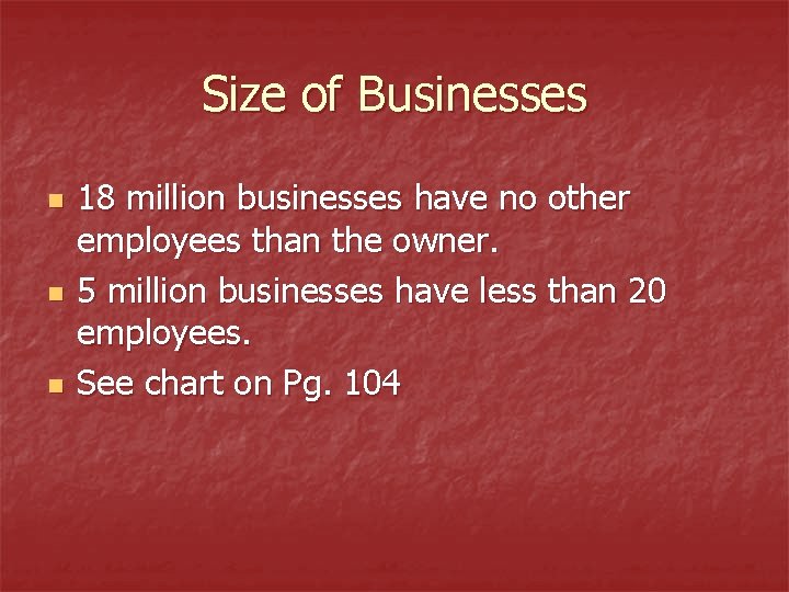 Chapter 5 Business Organization 5 1 Business in