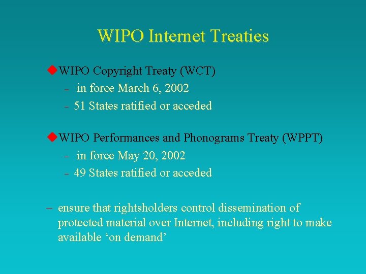 Introduction to Copyright Related Rights Lucinda Jones WIPOINSME