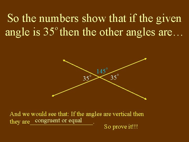 Chapter 2 Section 4 Special Pairs of Angles