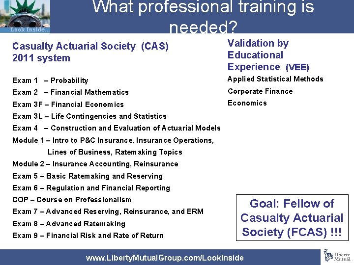 The Actuarial Profession Liberty Mutual Who We Are