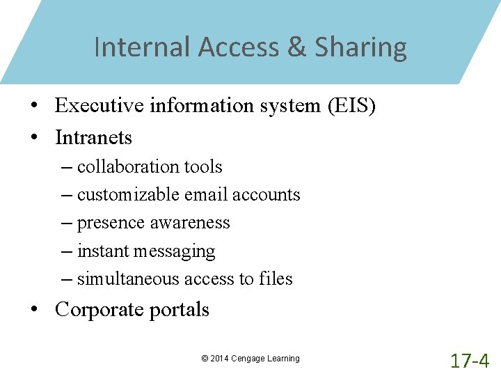 Chapter 17 Managing Information 2014 Cengage Learning MGMT
