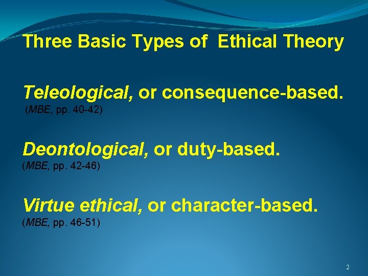 Professional and Business Ethics Prof Peter Hadreas Spring