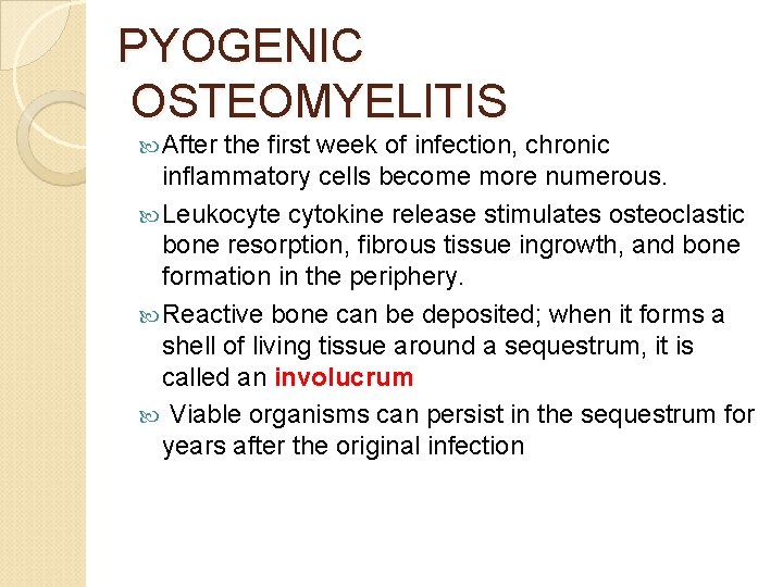 MUSCULOSKELETAL BLOCK Pathology OSTEOMYELITIS and SEPTIC ARTHRITIS Dr