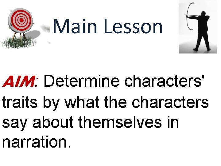 AIM Determine characters traits by what the characters