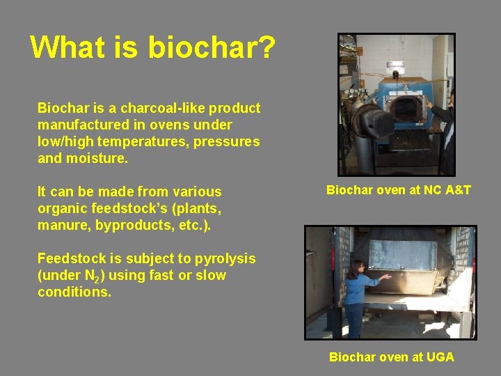 Designing biochar types to modify selective soil properties