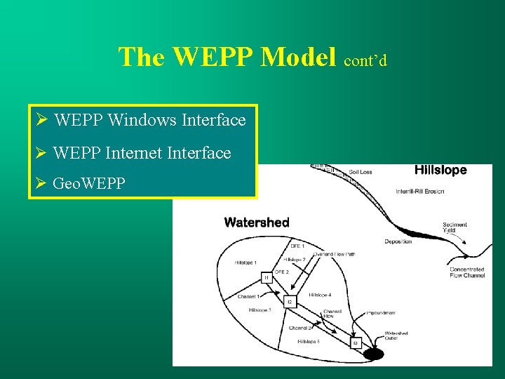 WEPPA ProcessBased Hydrology and Erosion Model for Watershed