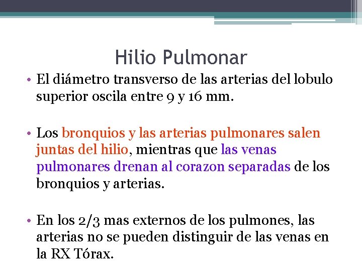 Anatoma Hiliar Pulmonar Dra Marcela Veloz E ION