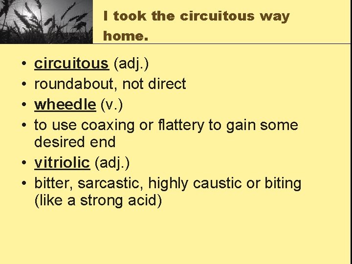 Vocabulary Rote memorization English 11 Unit 3 Test