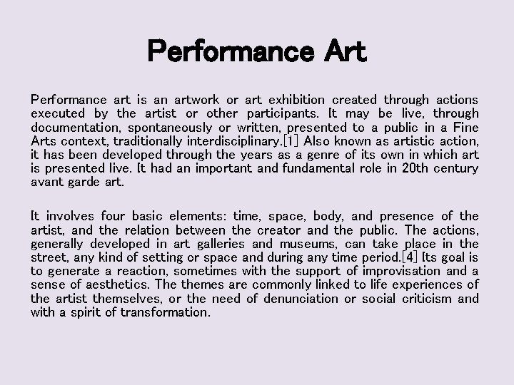 Performance Art Helin zdemir 122519 Media Art Strategies