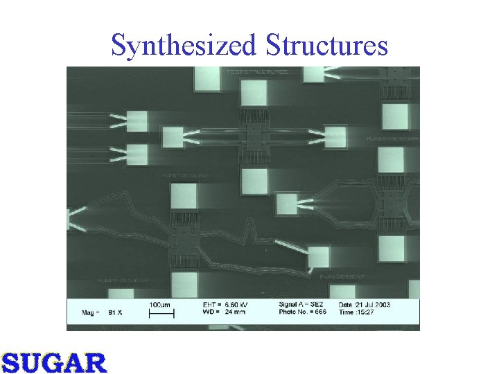 Modeling MEMS Sensors SUGAR A Computer Aided Design