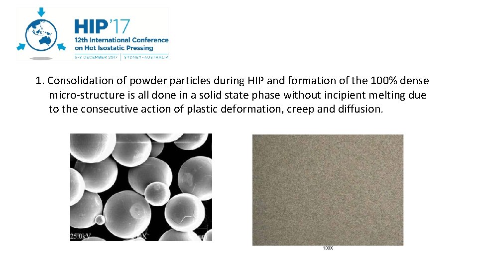 60 years after Battelle Why to HIP What