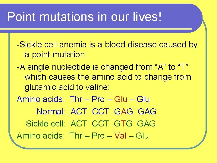 Catalyst Create a circle map about mutations Mutations