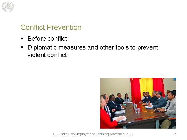 Module 1 An Overview of United Nations Peacekeeping
