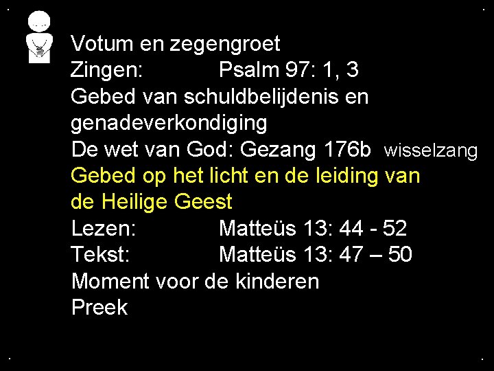 Voorganger ds D Griffioen emeritus predikant We lezen