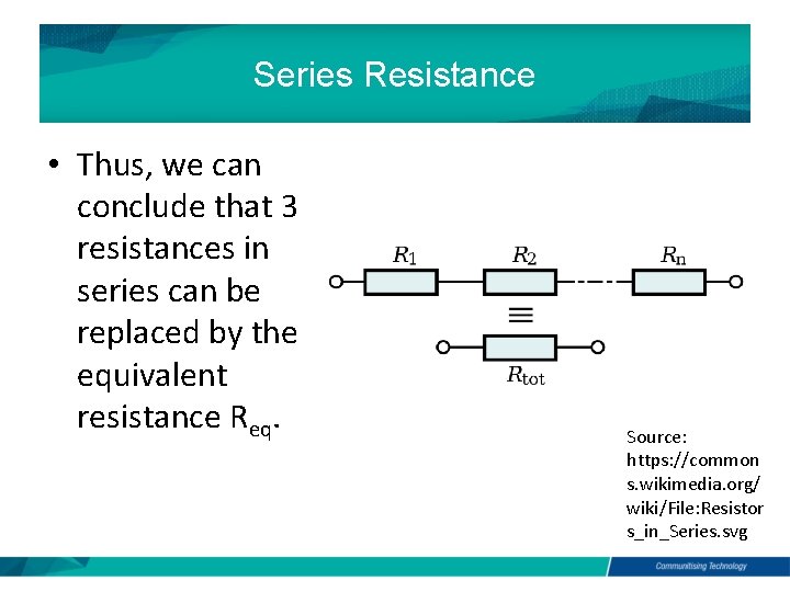 Electric and Electronic Technology Chapter 2 C Resistance