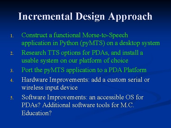 Morse Code as an Enabling Technology Jeremy Cribb