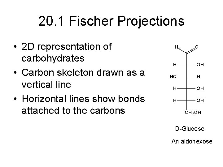 Biochemistry Chapter 20 Carbohydrates Problem Sets PS1 Sections