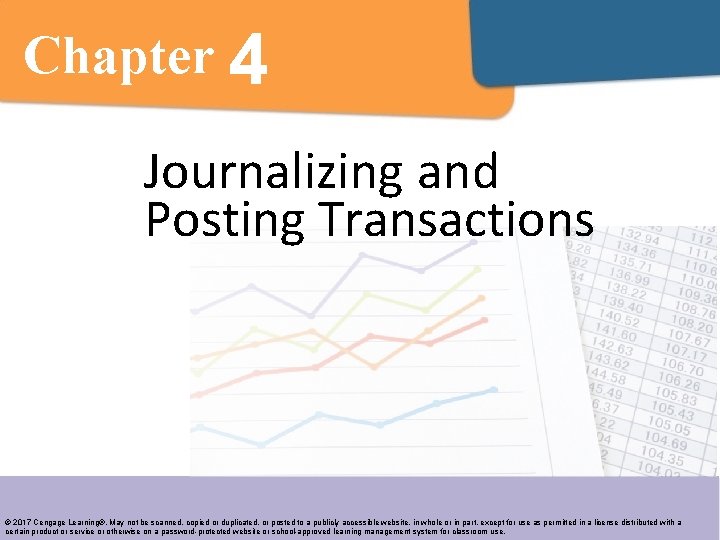 2017 Cengage Learning May not be scanned copied