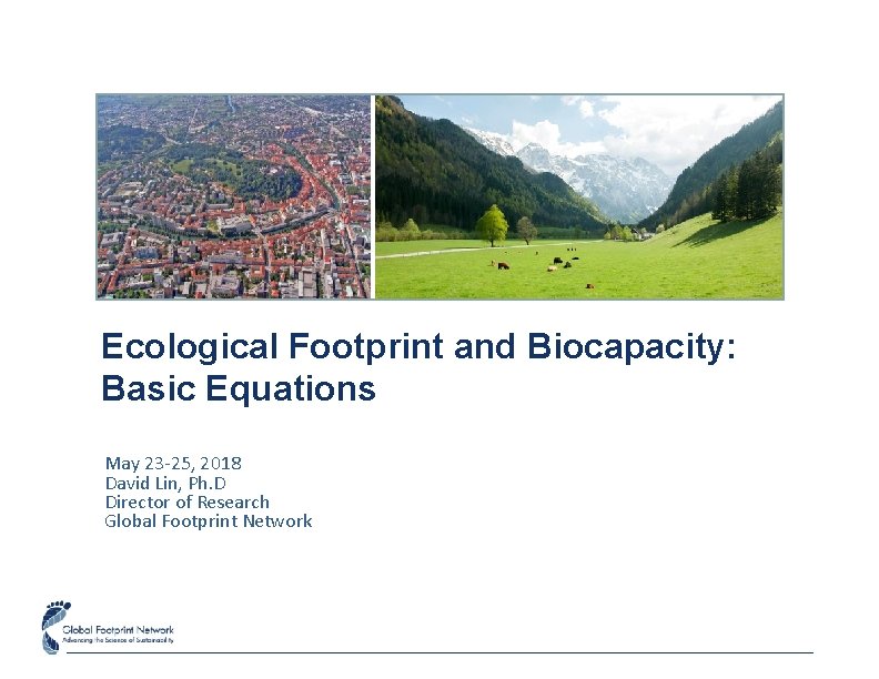 Ecological Footprint and Biocapacity Basic Equations May 23