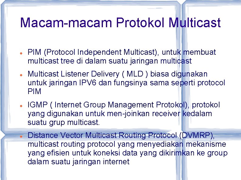 Penjelasan Multicast Apa itu Multicast Sebuah teknik di