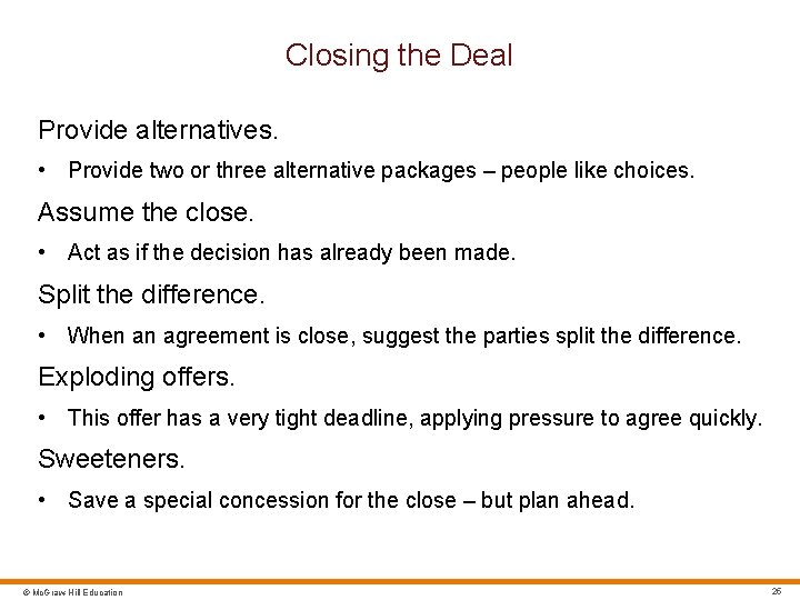 Because learning changes everything Negotiation Section 01 Negotiation