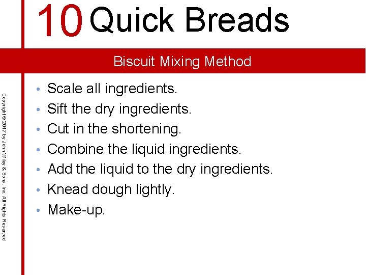 10 Quick Breads Copyright 2017 by John Wiley