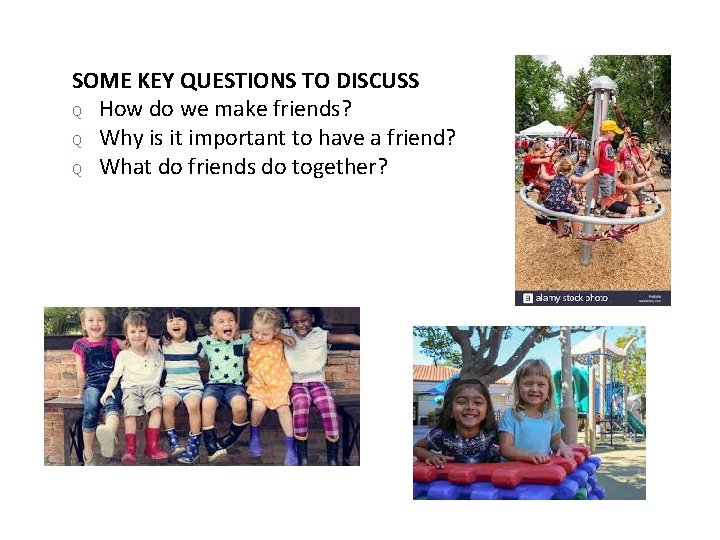 Reception Friends Topic Early Years RECONCILIATION INTERRELATING Background