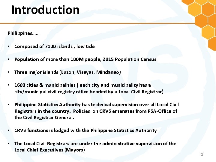 Republic of the Philippines PHILIPPINE STATISTICS AUTHORITY Strategies