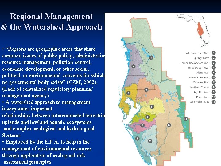 Management of Freshwater Resources in Florida A History