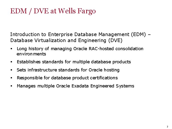 Protecting Data Using Oracle Database Vault Wells Fargo