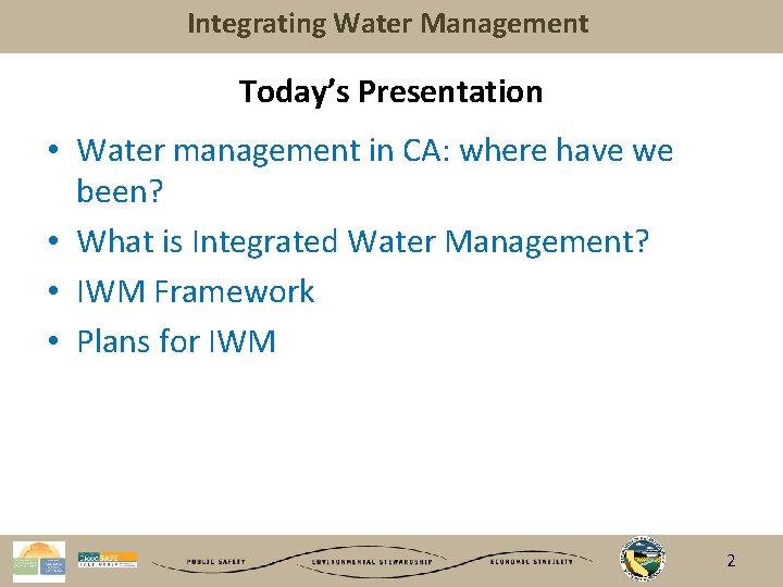 Integrating Water Management The Future of Integrated Water