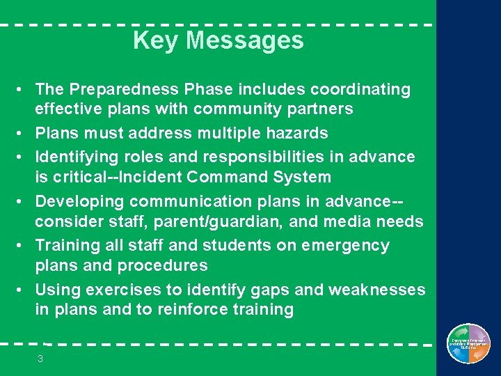 Preparedness Emergency Management for Schools training February 22