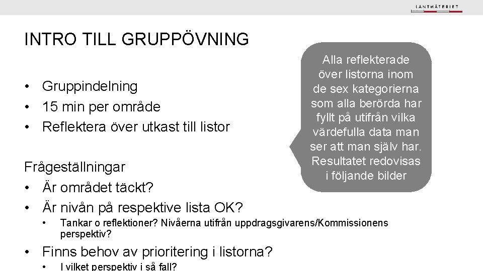 SRSKILT VRDEFULLA DATA DOKUMENTATION WORKSHOP MED BERRDA 190924
