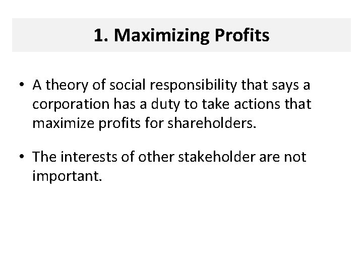 Chapter 6 Theories of Social Responsibility The Corporate