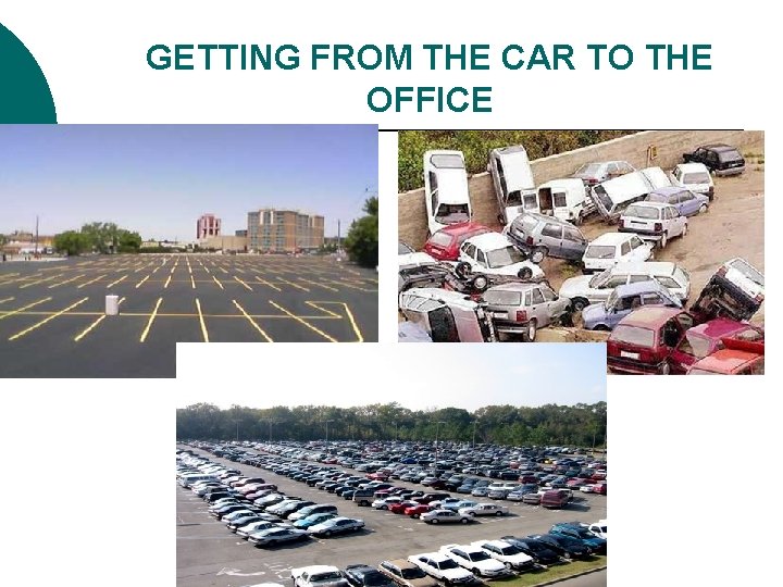 OFFICE SAFETY HAZARD RECOGNITION GETTING FROM THE CAR