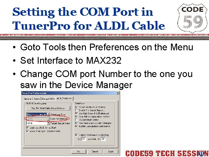 Aldl interface - passaproof