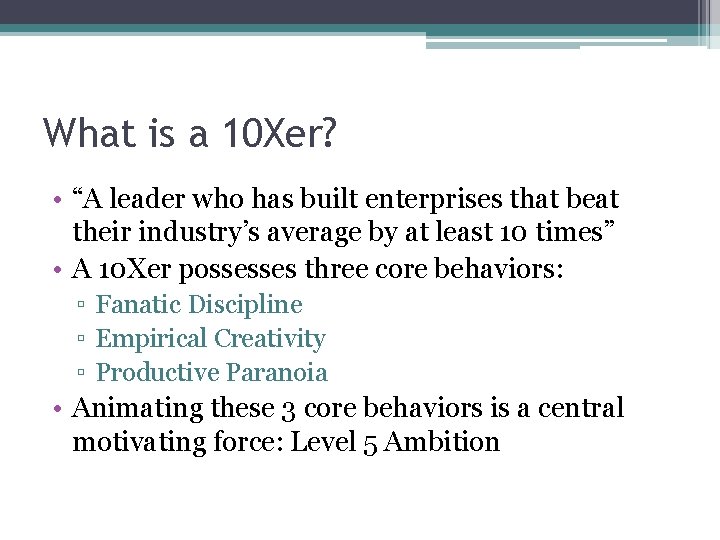 10 Xers Great by Choice CH 2 Caitlin