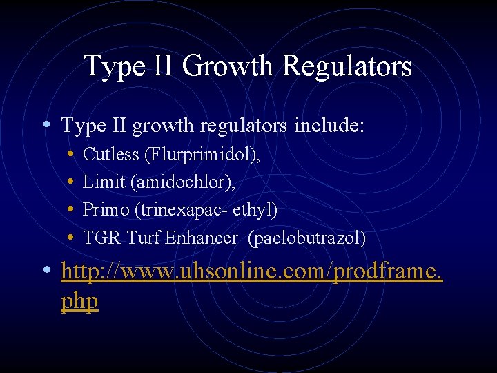 PGRs and TGRs Different Modes of Action Type