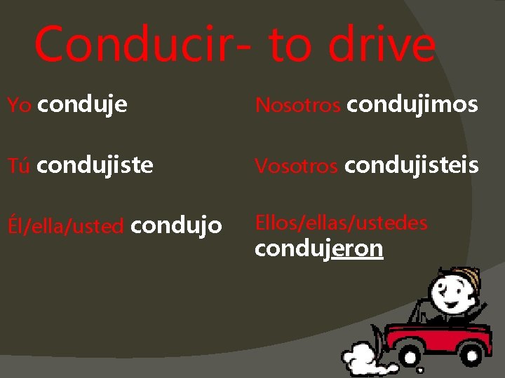 Hay palabras que indican el uso del pretrito