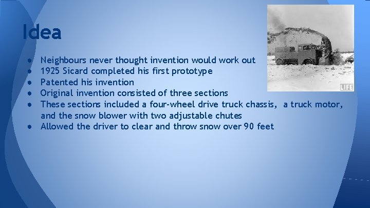Arthur Sicard Inventor of the Snow Blower Background