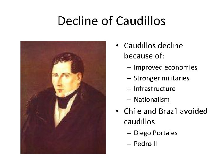 The Rise of the Caudillos NationBuilding IB History